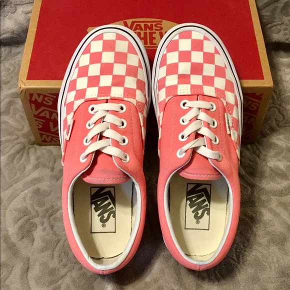 Vans | Shoes | Vans Authentic Style Strawberry Cream Checkered | Poshmark